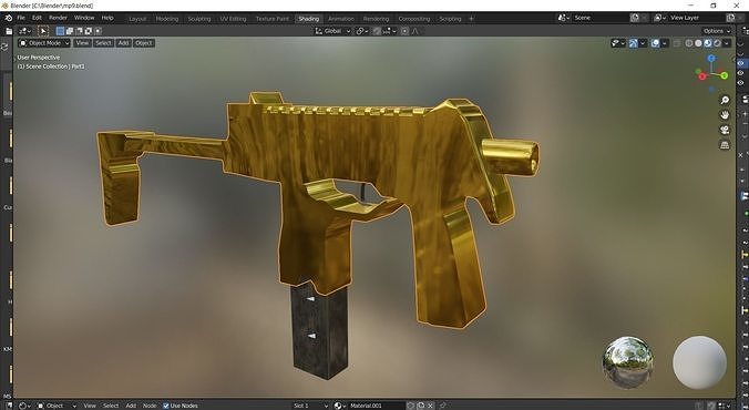 Custom SMG free 3D model | CGTrader