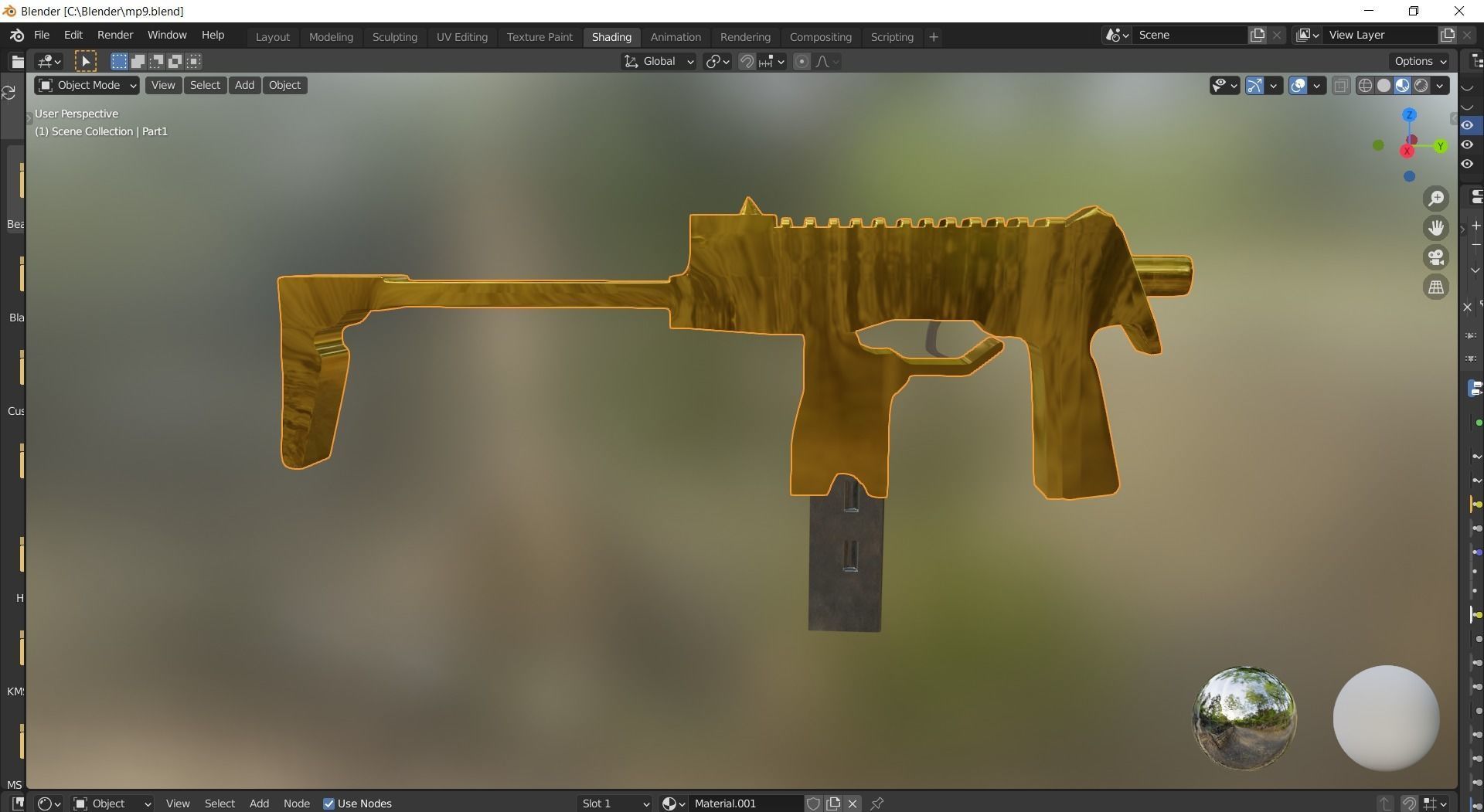 Custom SMG free 3D model | CGTrader