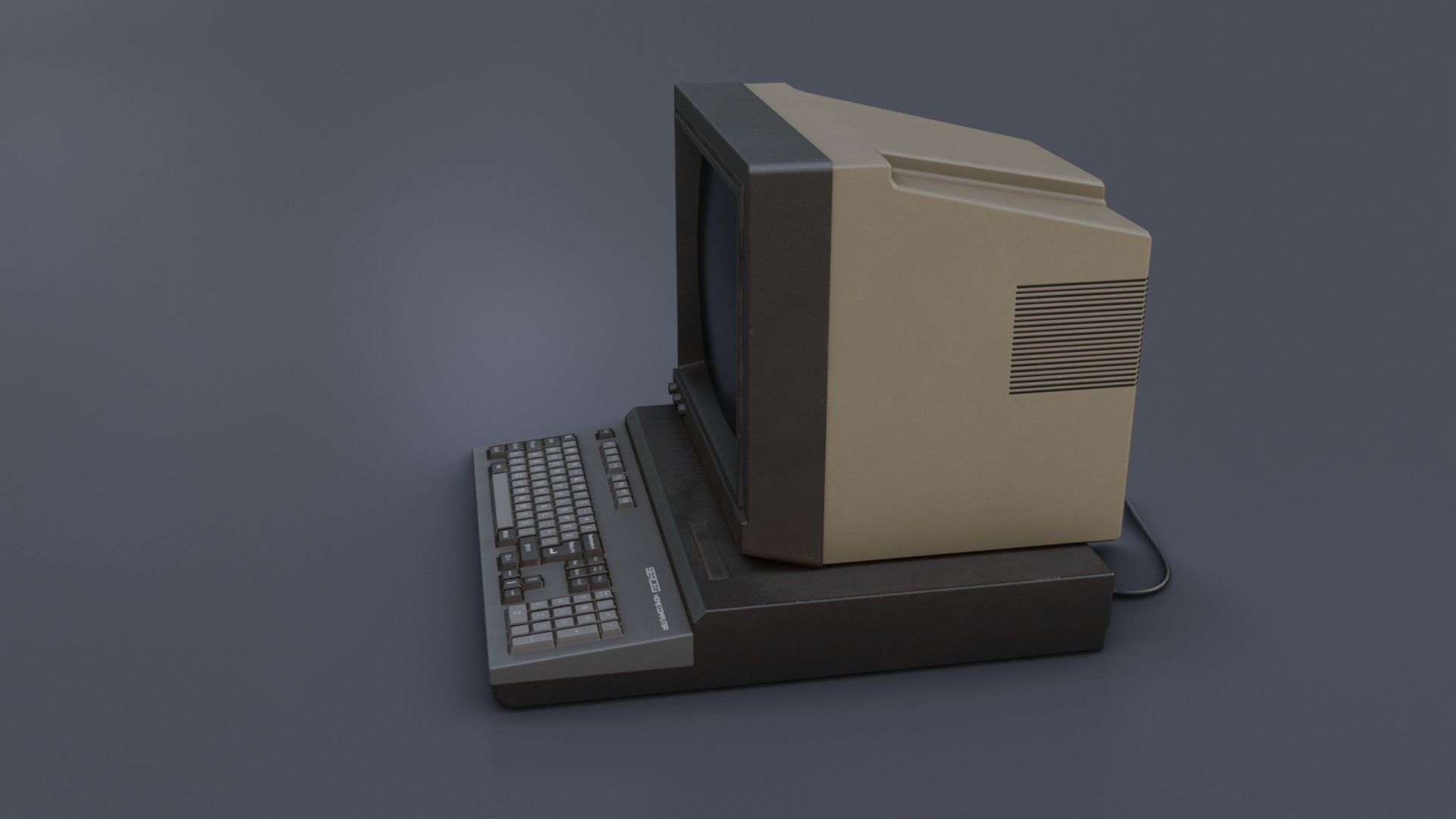 3D model Old Home Computer - Microcomputer VR / AR / low-poly | CGTrader