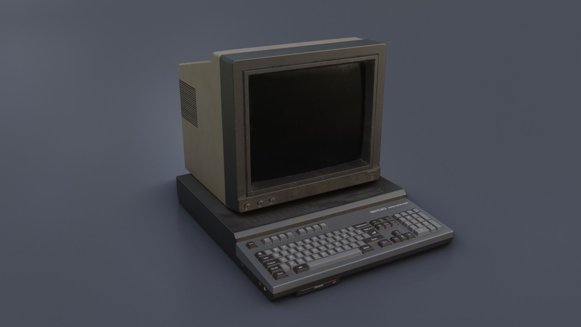3D model Old Home Computer - Microcomputer VR / AR / low-poly | CGTrader
