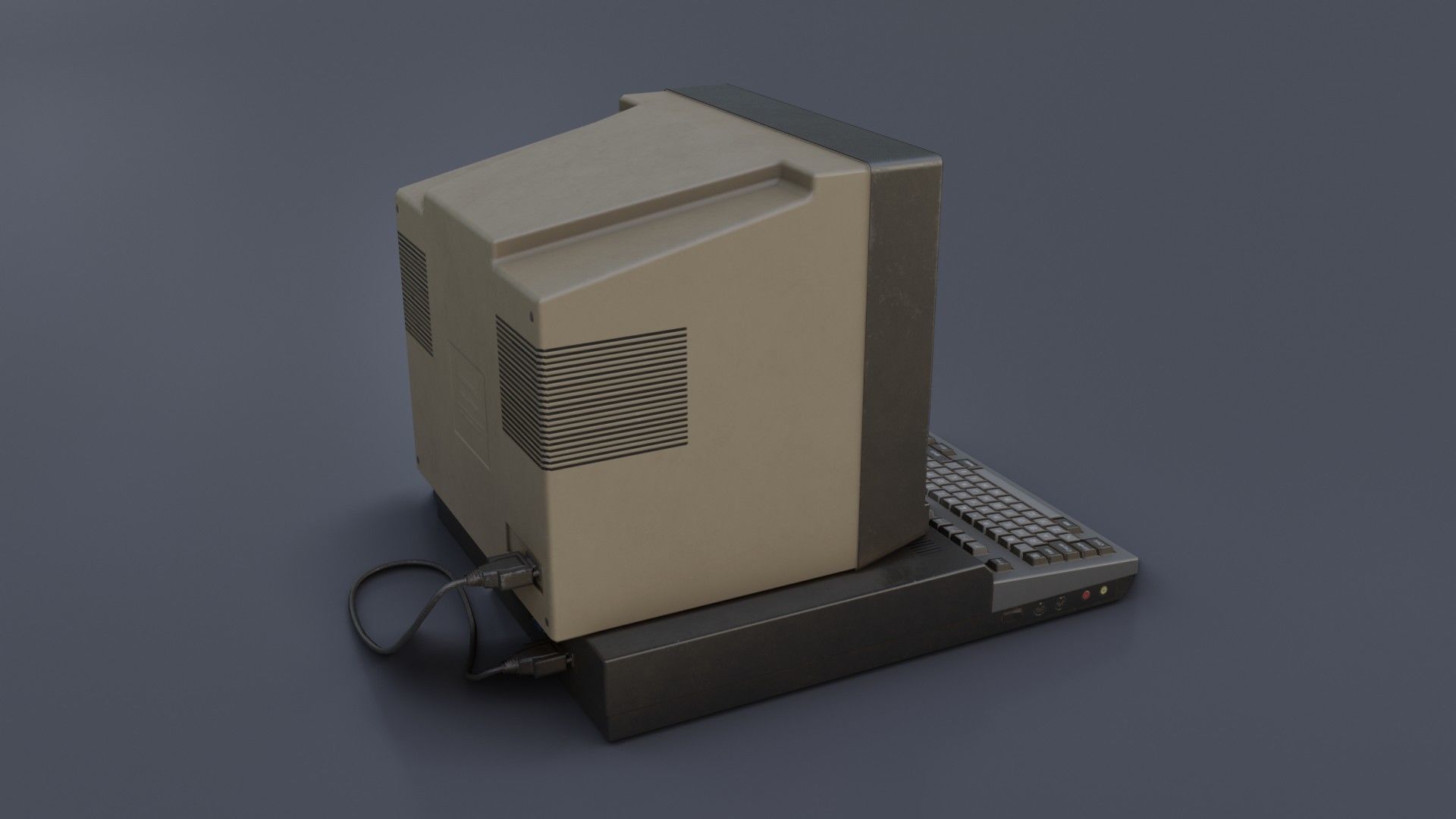 3D model Old Home Computer - Microcomputer VR / AR / low-poly | CGTrader