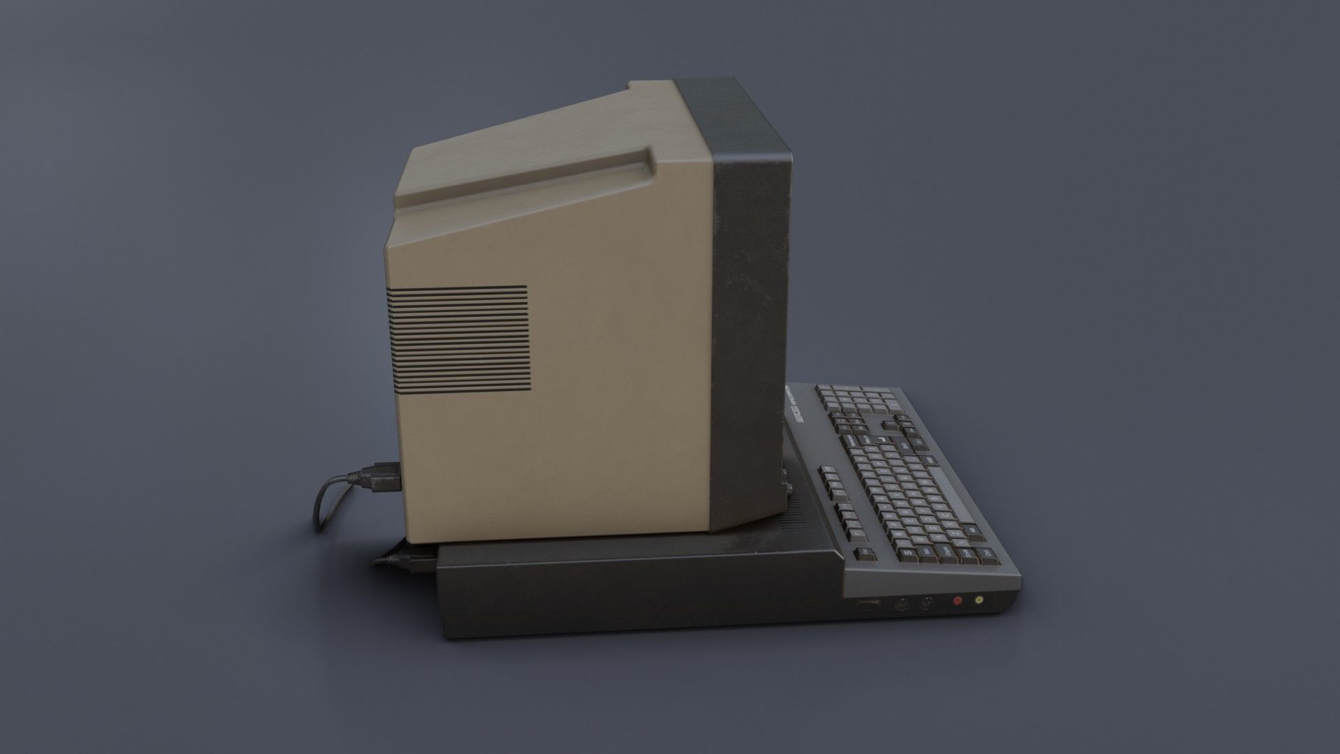 3D model Old Home Computer - Microcomputer VR / AR / low-poly | CGTrader