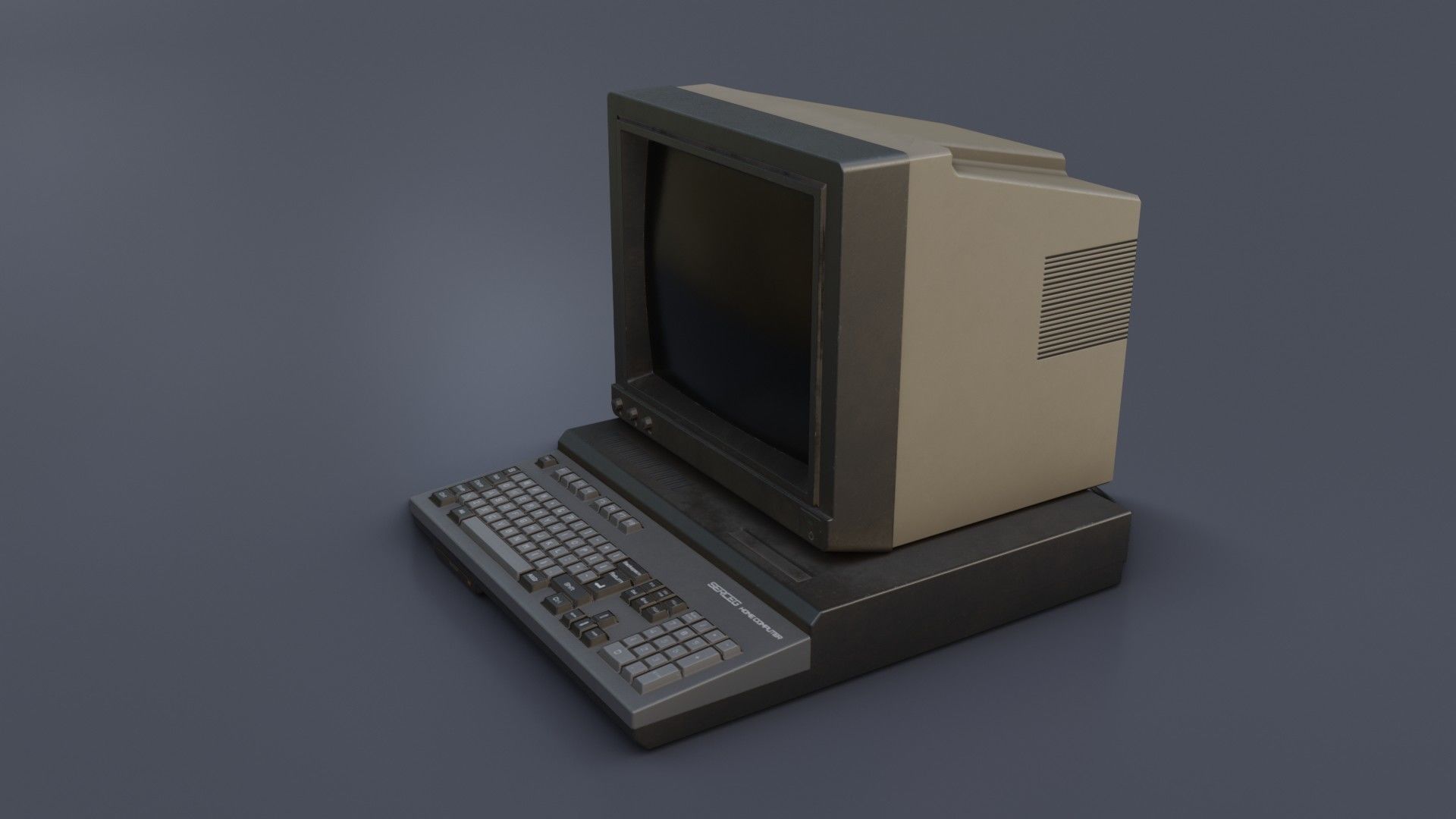 3D model Old Home Computer - Microcomputer VR / AR / low-poly | CGTrader