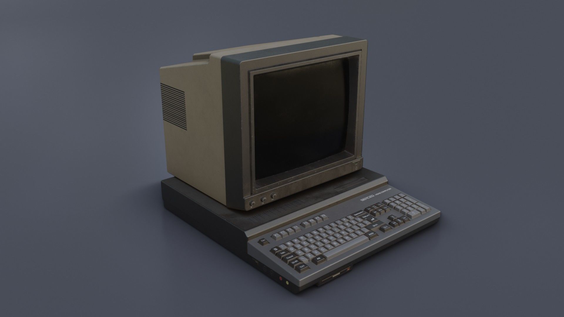3D model Old Home Computer - Microcomputer VR / AR / low-poly | CGTrader