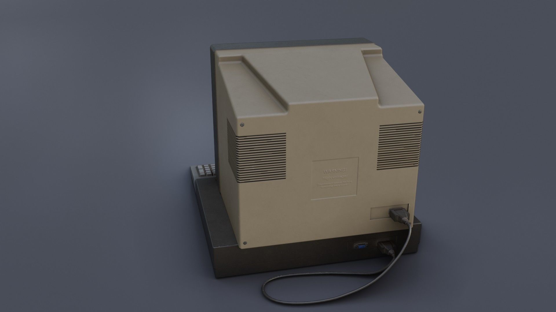 3D model Old Home Computer - Microcomputer VR / AR / low-poly | CGTrader