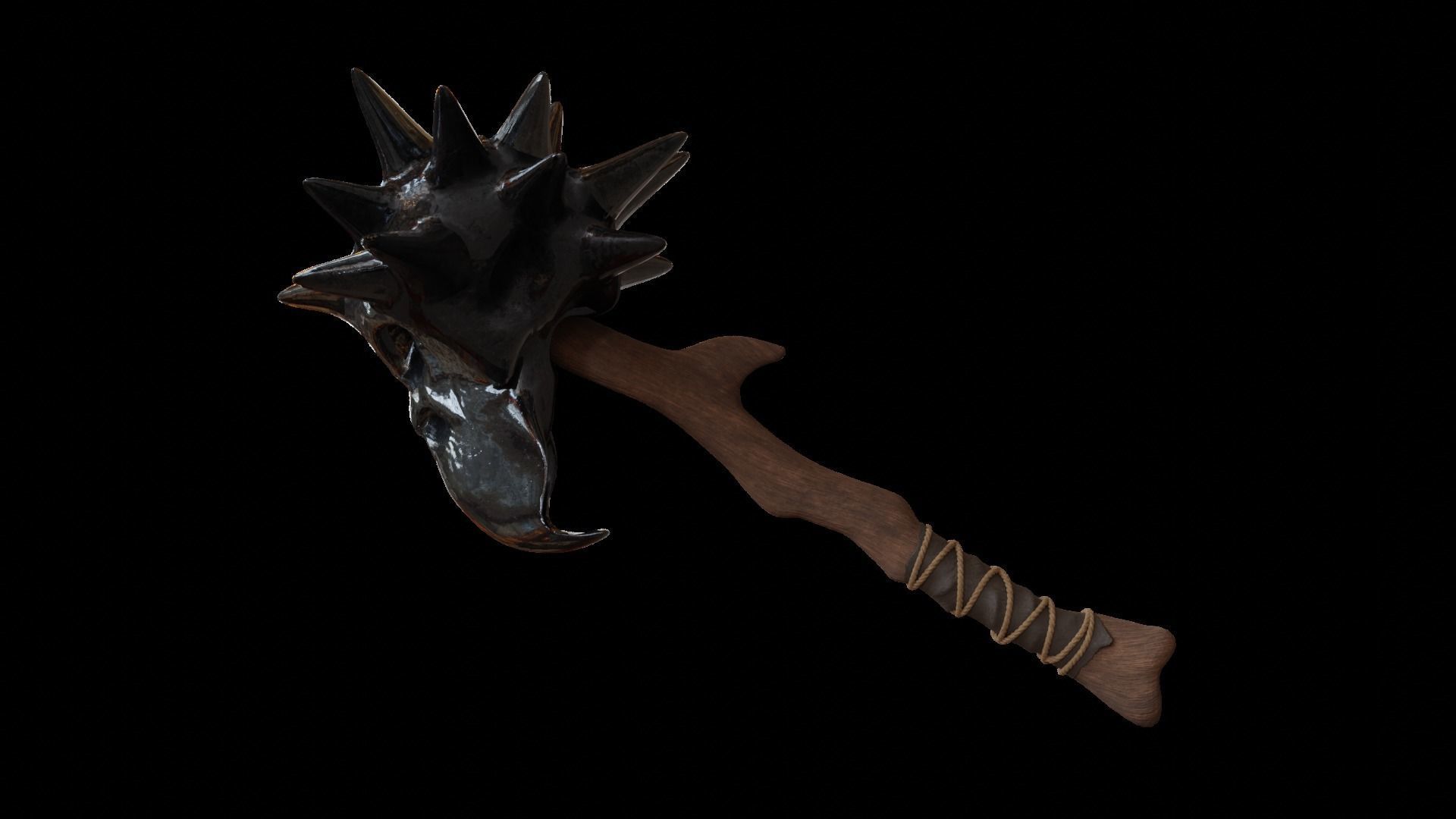 3D model 3D Bird Skull Mace model VR / AR / low-poly | CGTrader