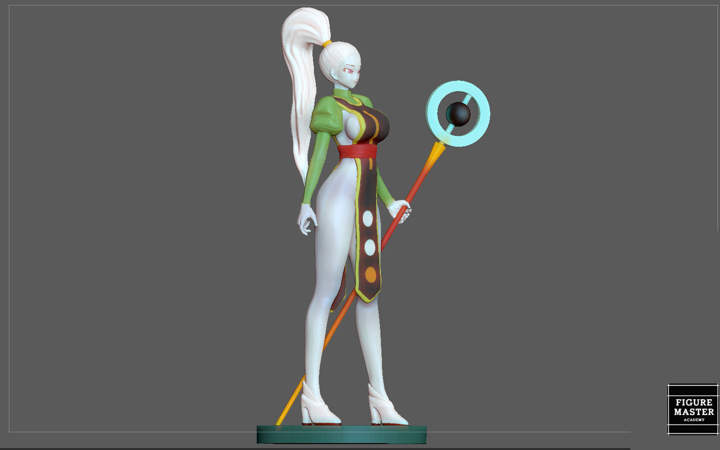 VADOS STATUE DRAGONBALL GIRL PRETTY ANIME 3D model 3D printable | CGTrader