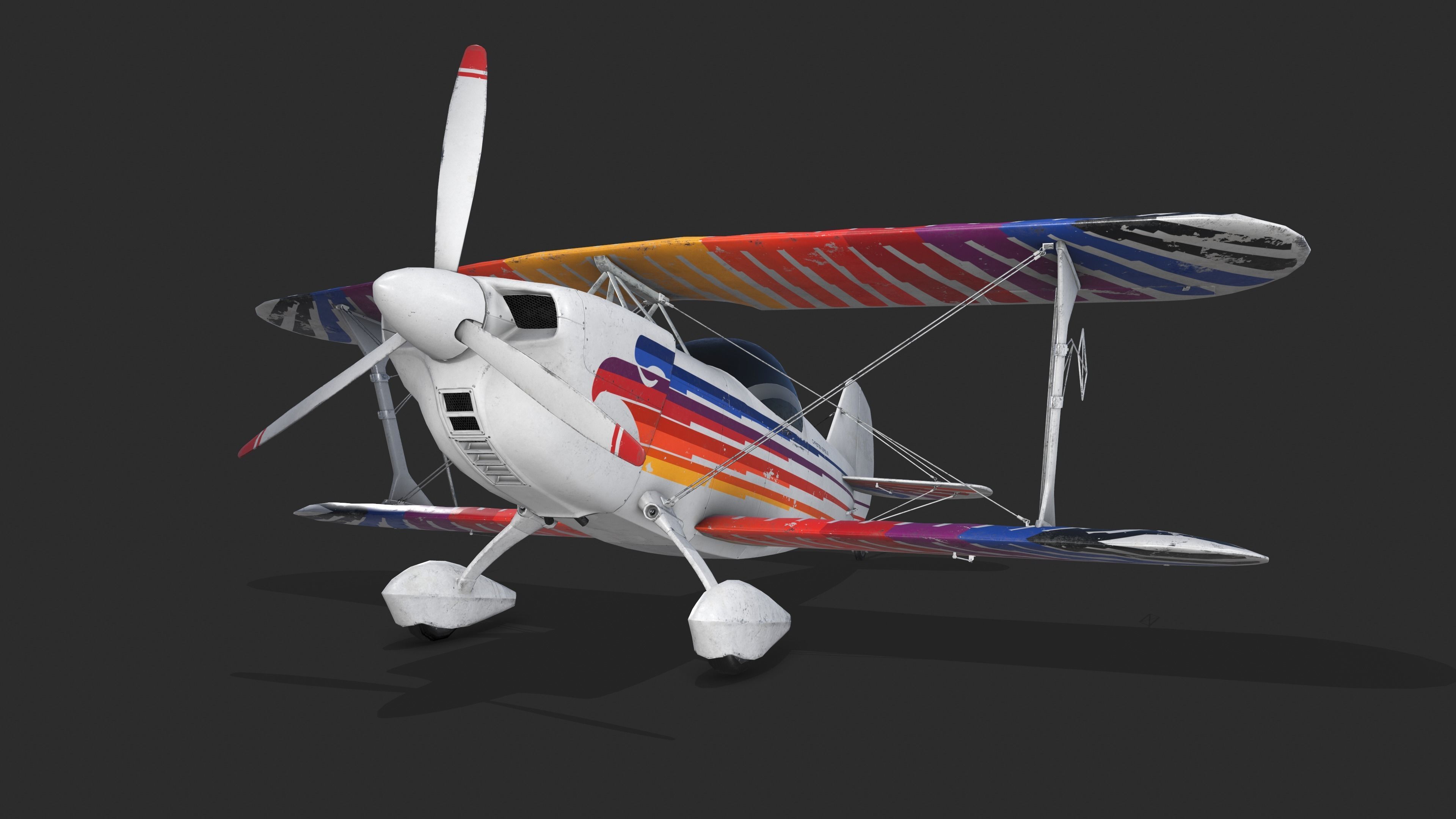 3D model Christen Eagle VR / AR / low-poly | CGTrader