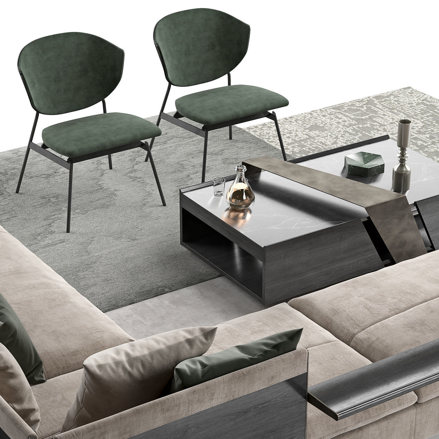 Shake Boston Set 3D model | CGTrader