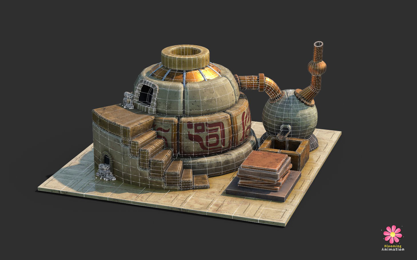 3D model Medieval Iron Smelter VR / AR / low-poly | CGTrader