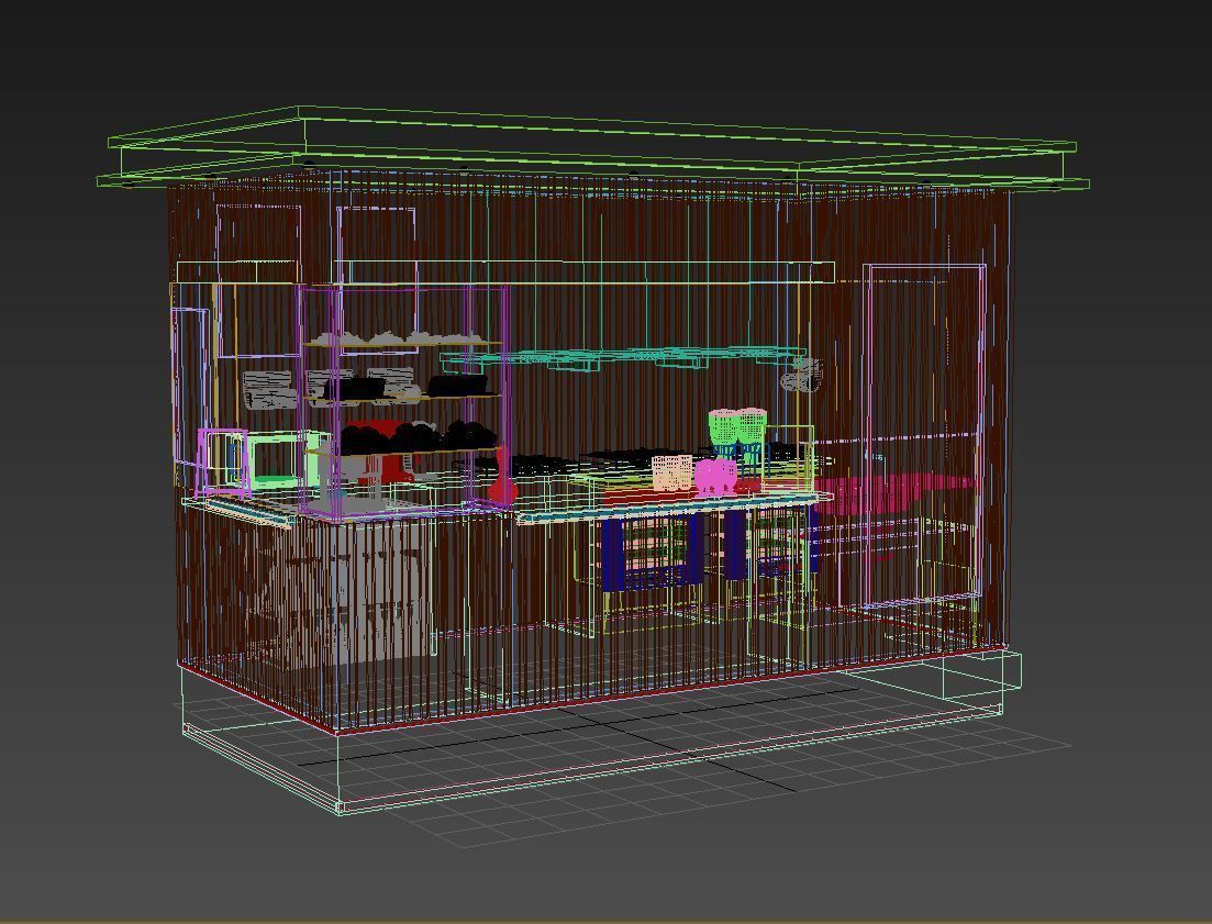 3D model Snack Bar VR / AR / low-poly | CGTrader