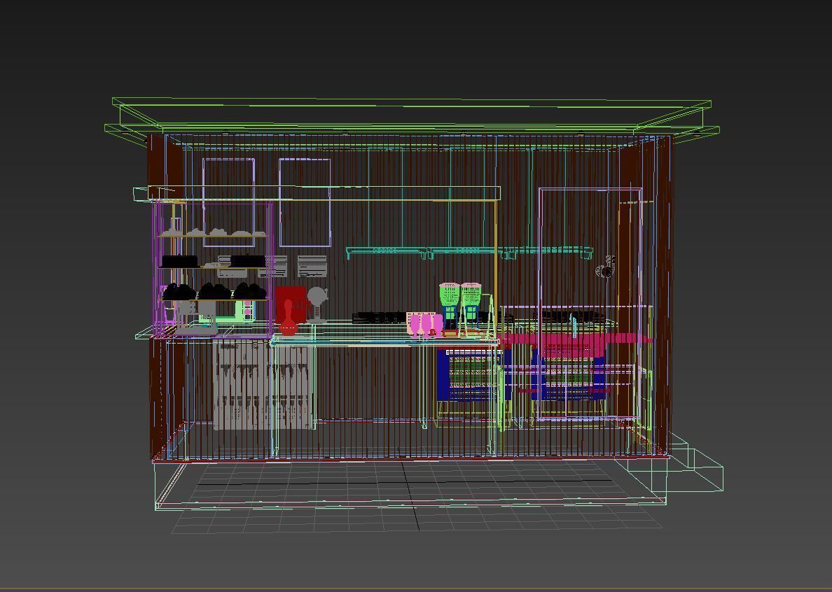 3D model Snack Bar VR / AR / low-poly | CGTrader