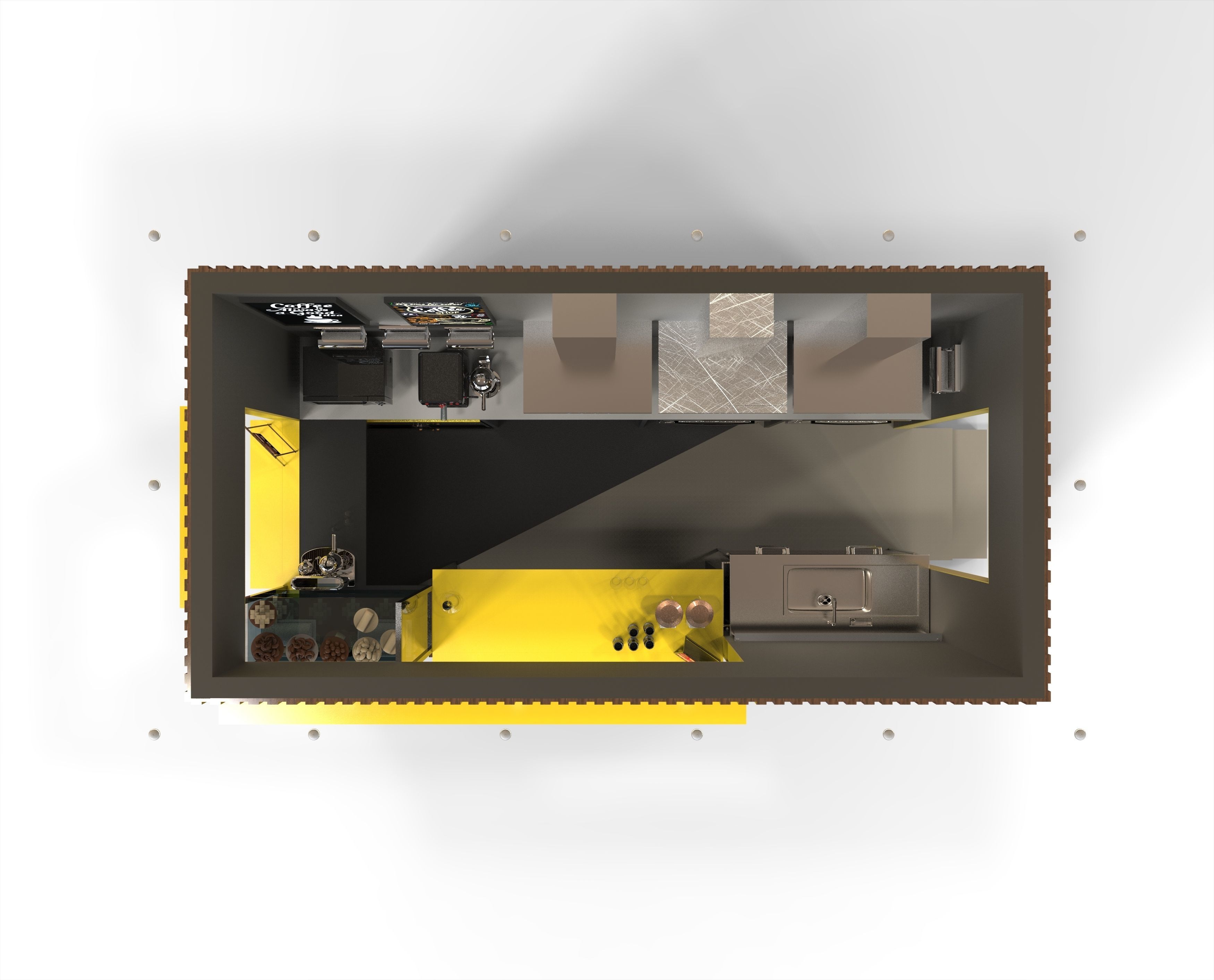 3D model Snack Bar VR / AR / low-poly | CGTrader