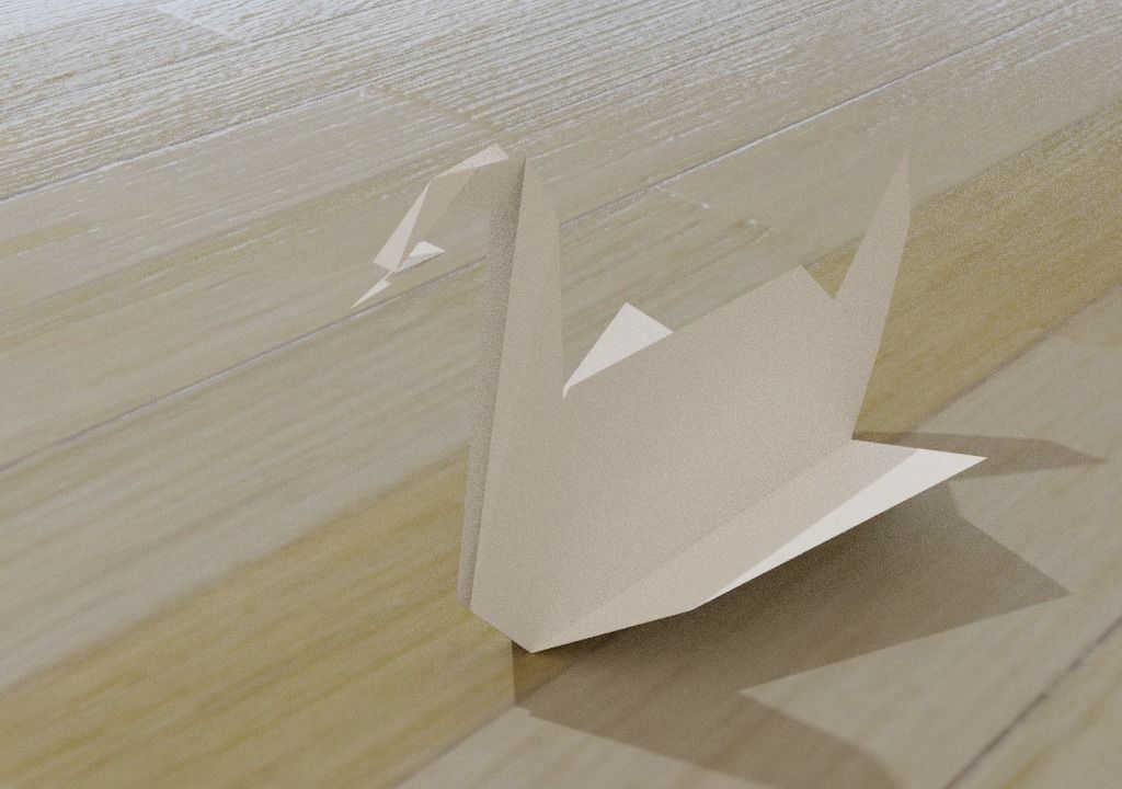 3D model Prison Break Origami Swan VR / AR / low-poly | CGTrader