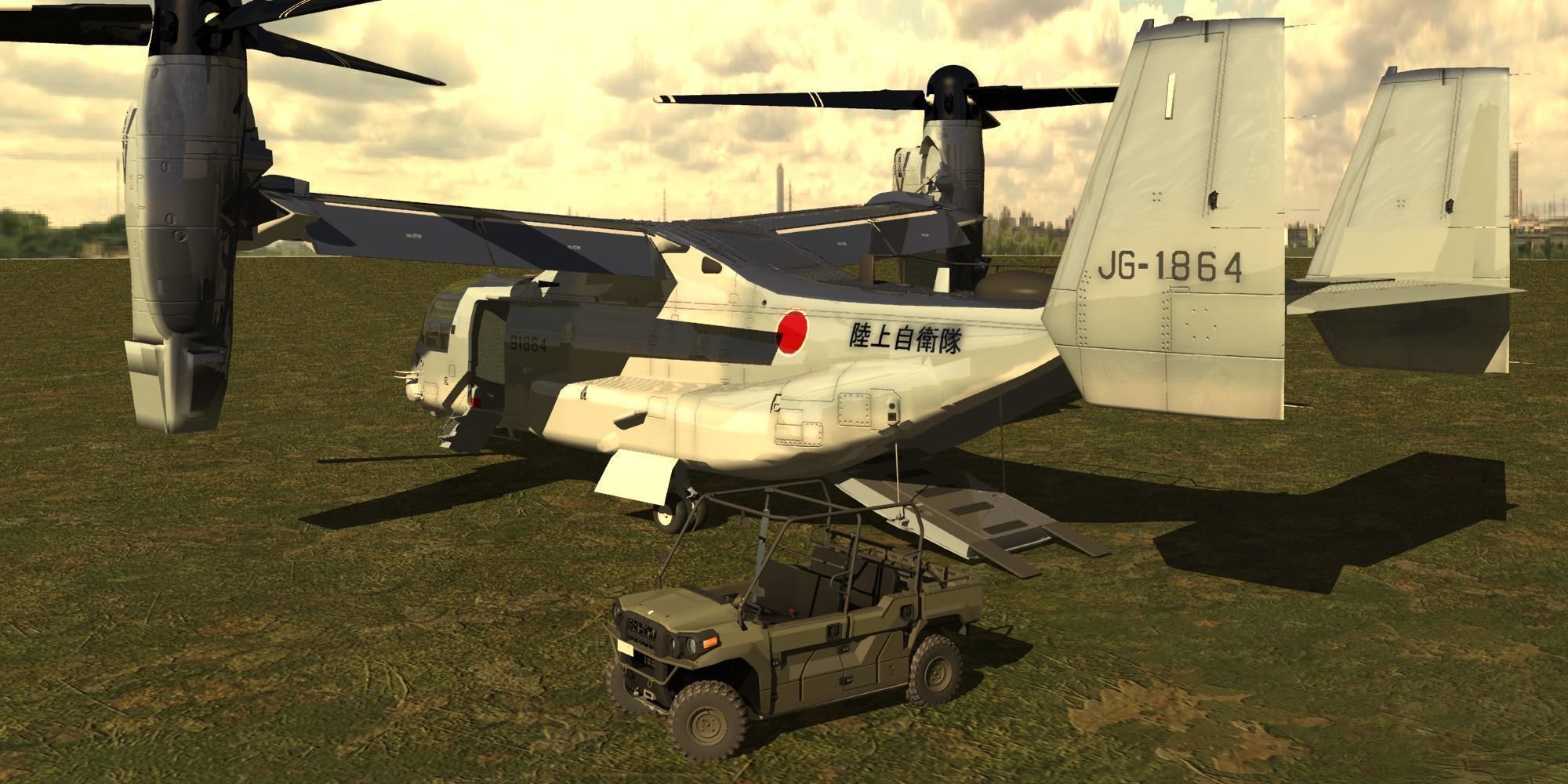 JGSDF V22 osprey aircraft 3D model | CGTrader