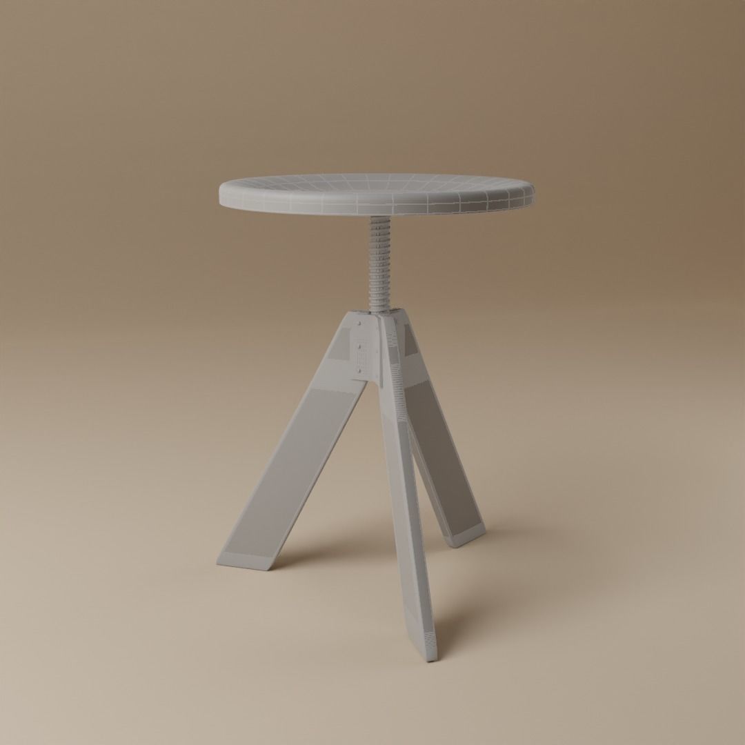 Giotto Stool 3D model | CGTrader