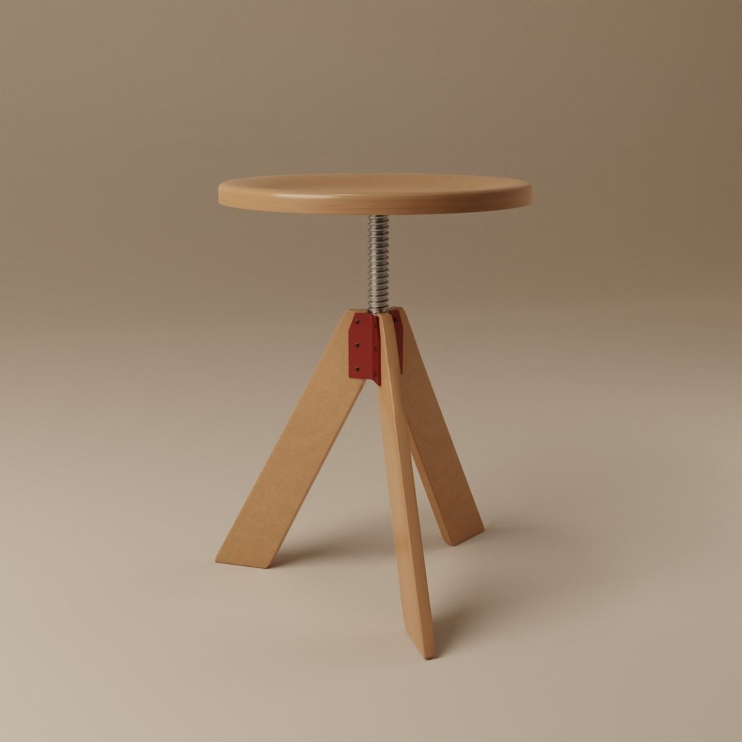 Giotto Stool 3D model | CGTrader
