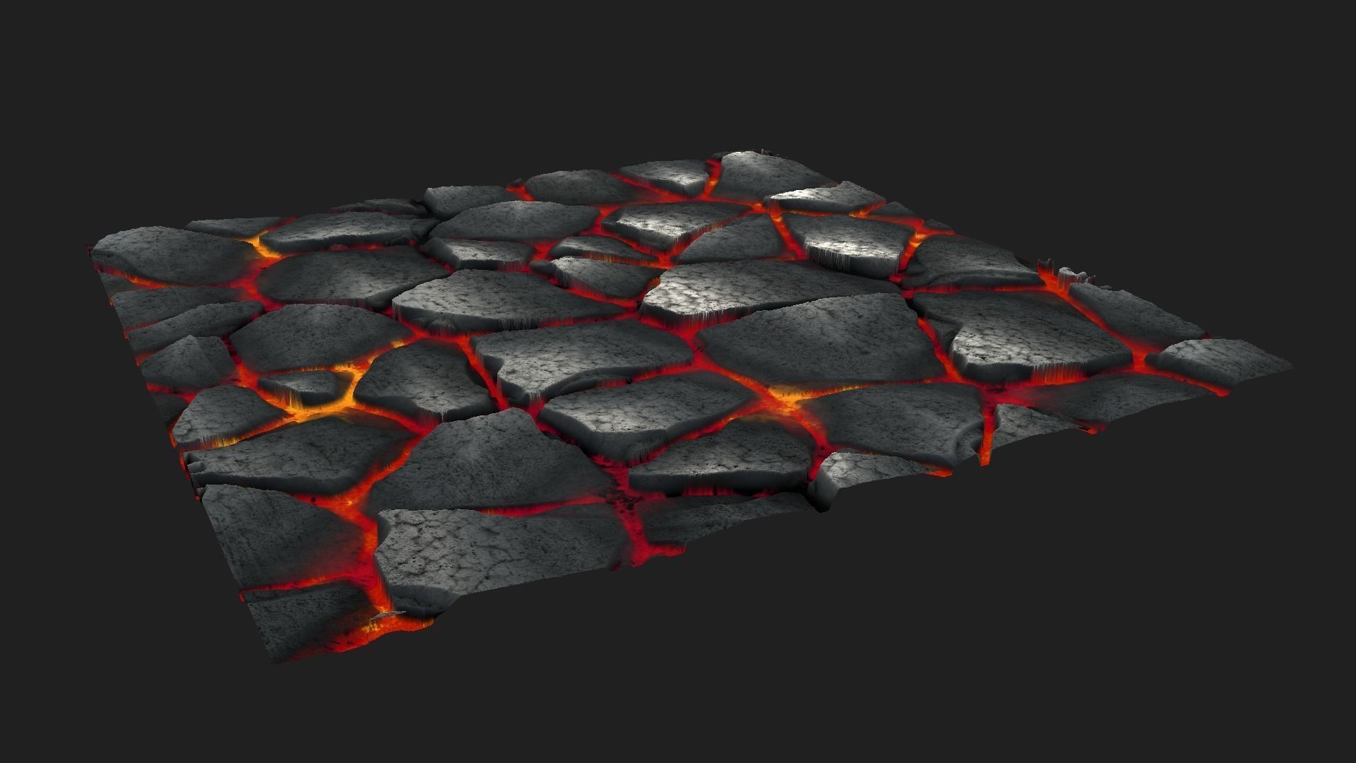 Rocks with Lava free VR / AR / low-poly 3D model | CGTrader