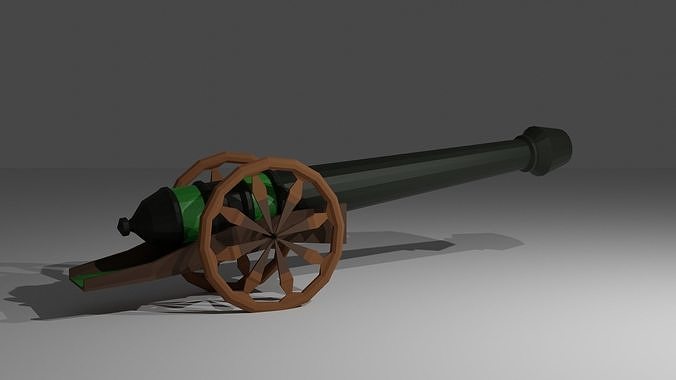 3D model Medieval War Canon Lowpoly VR / AR / low-poly | CGTrader