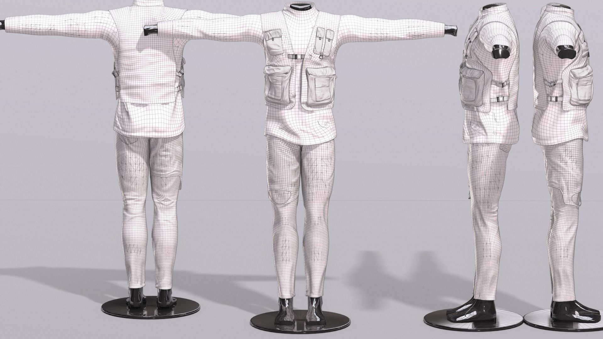 3D model Male Clothing VR / AR / low-poly | CGTrader