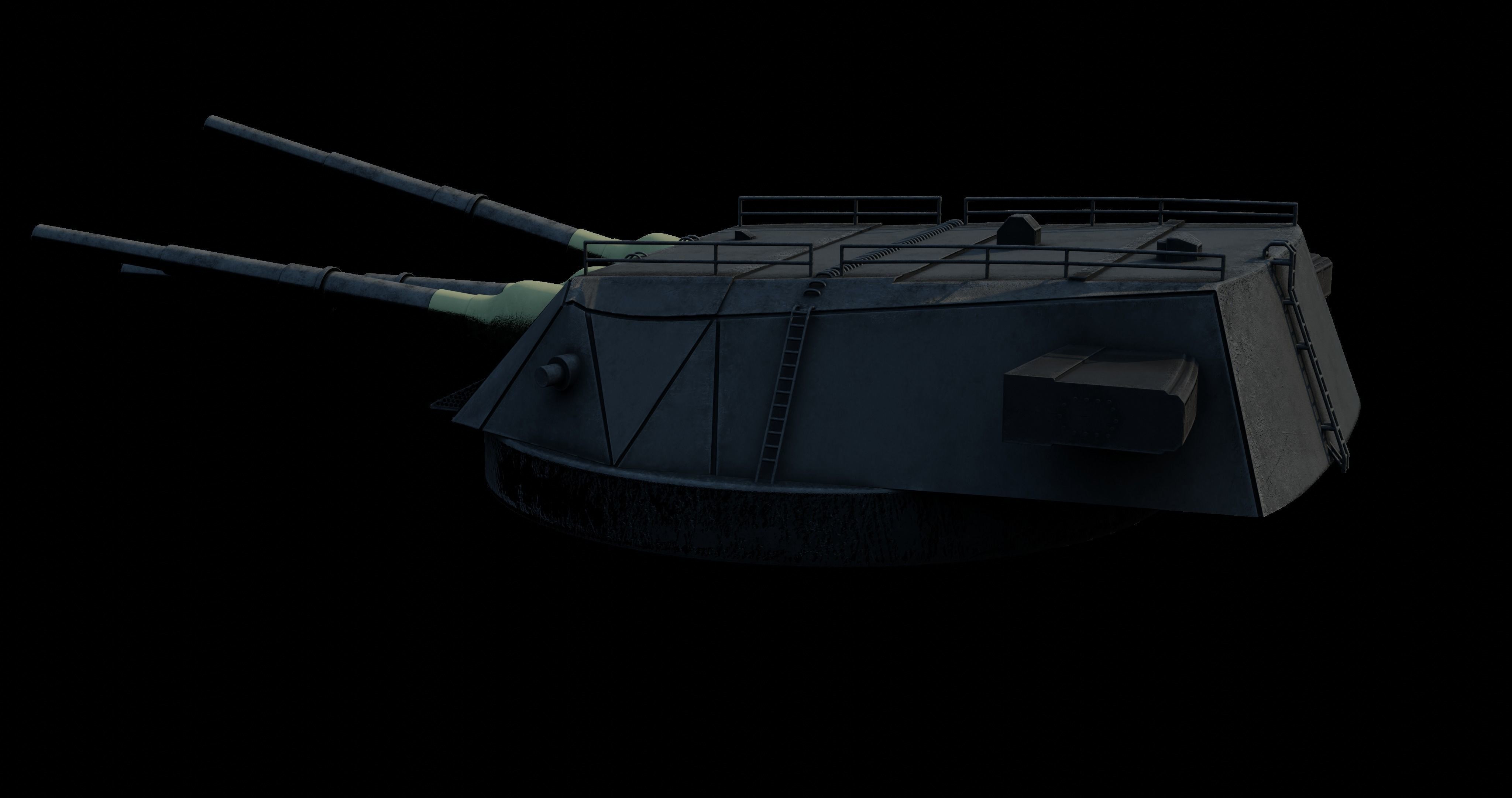 Type 94 naval gun 3D model | CGTrader