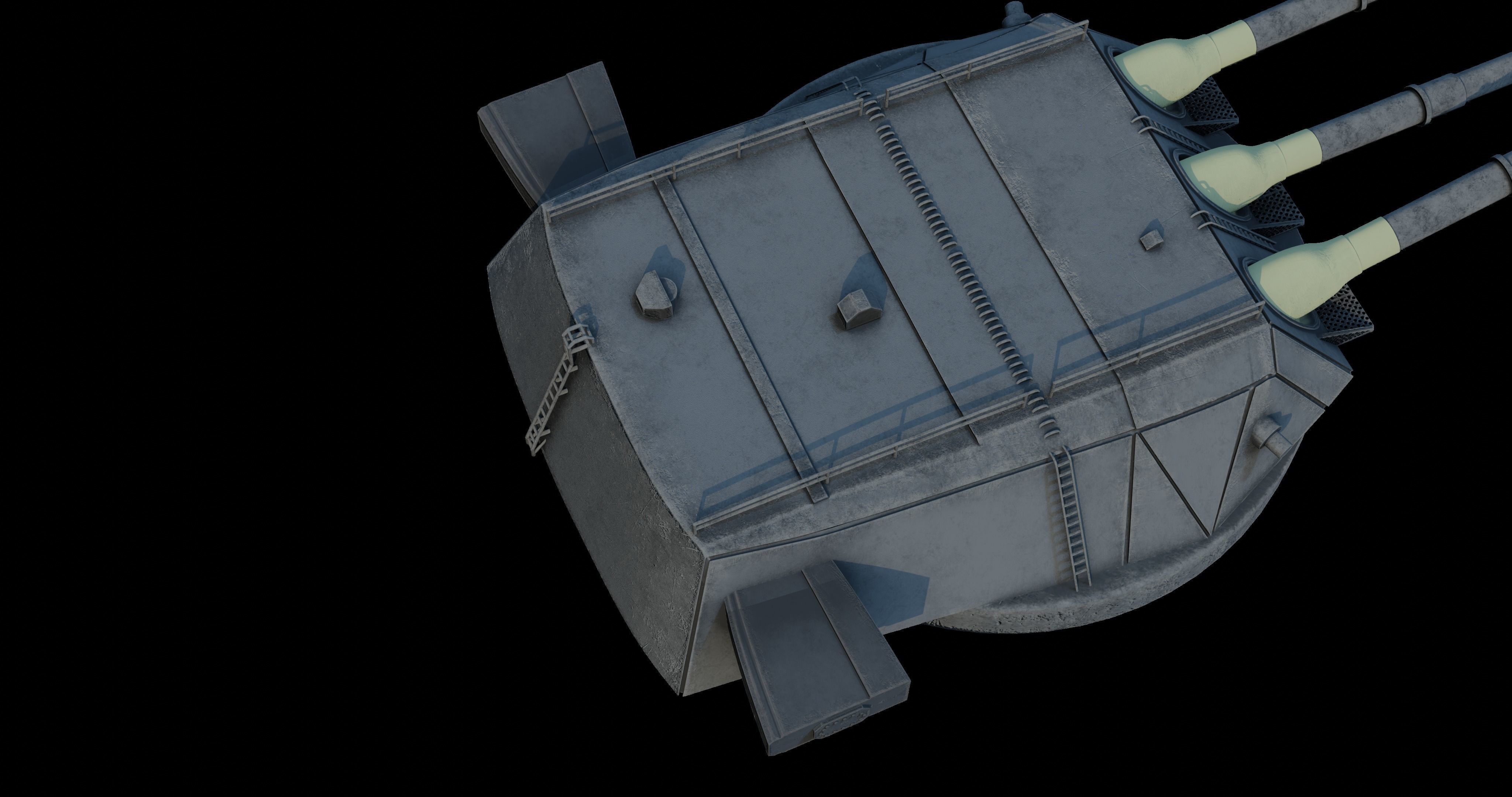 Type 94 naval gun 3D model | CGTrader