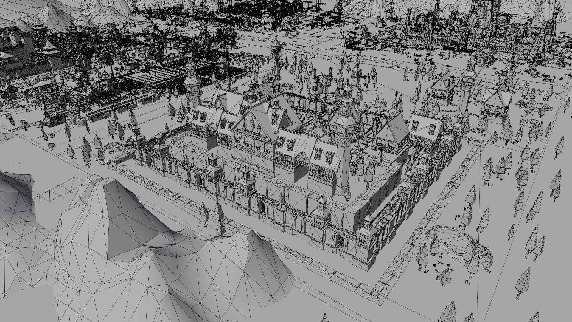 3D model Low Poly Map VR / AR / low-poly | CGTrader