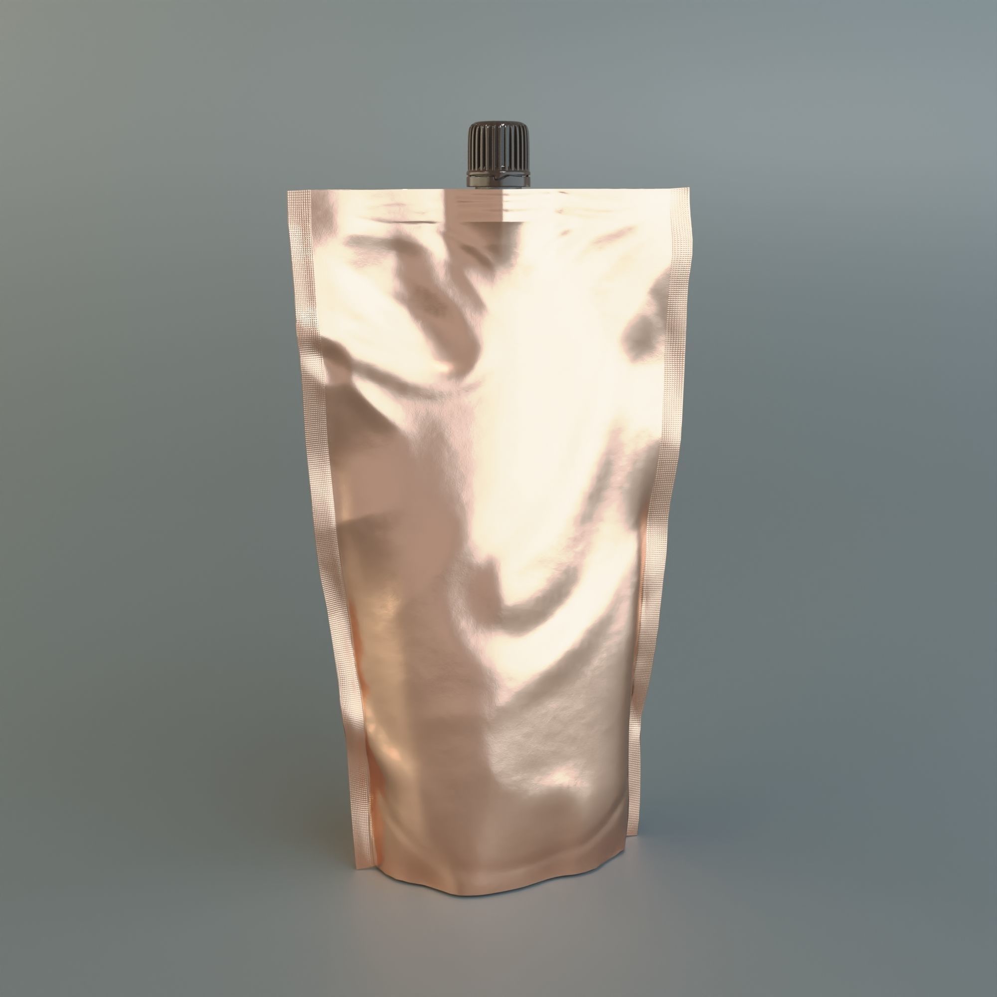 Glossy metallic doy-pack with dispenser 3D model | CGTrader