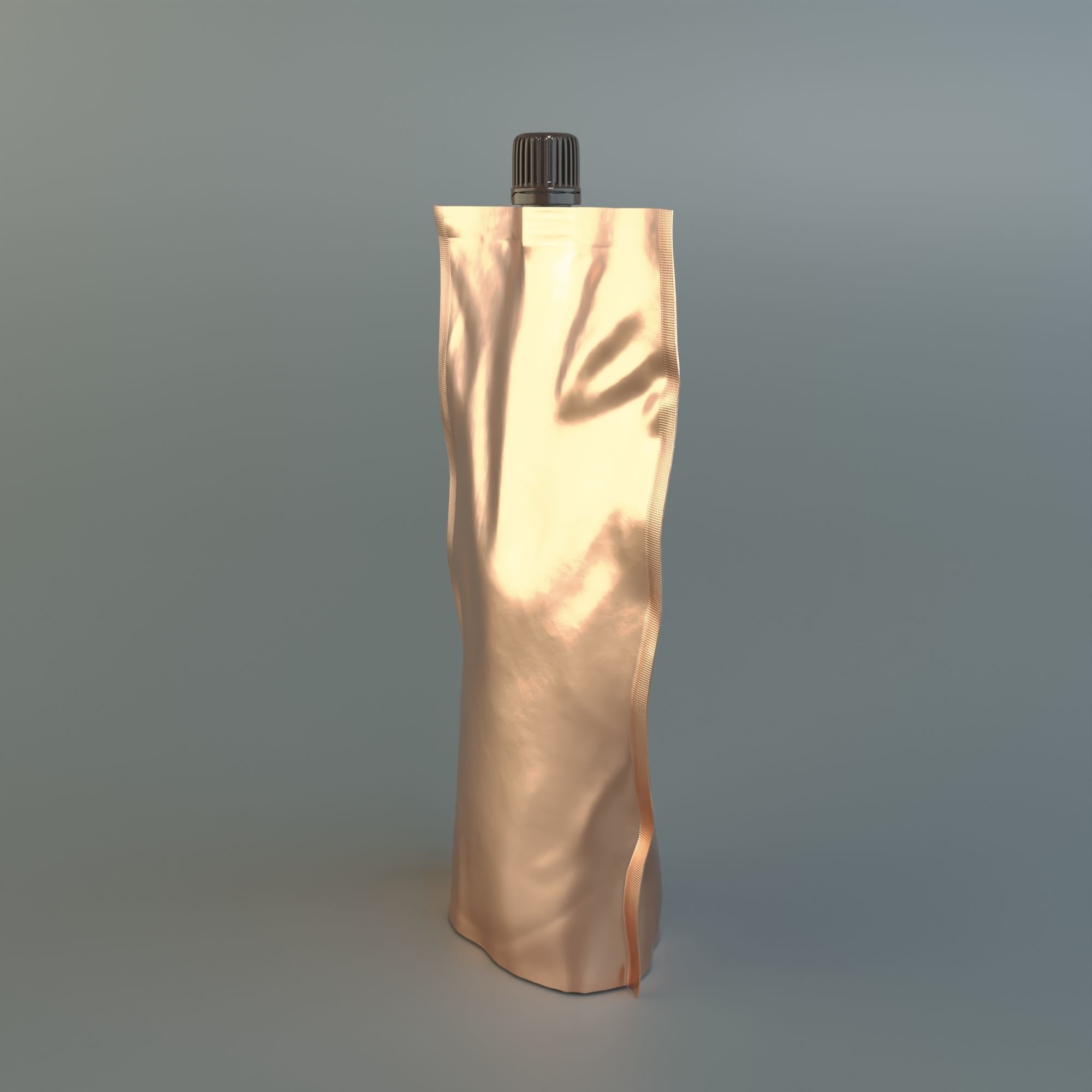 Glossy metallic doy-pack with dispenser 3D model | CGTrader