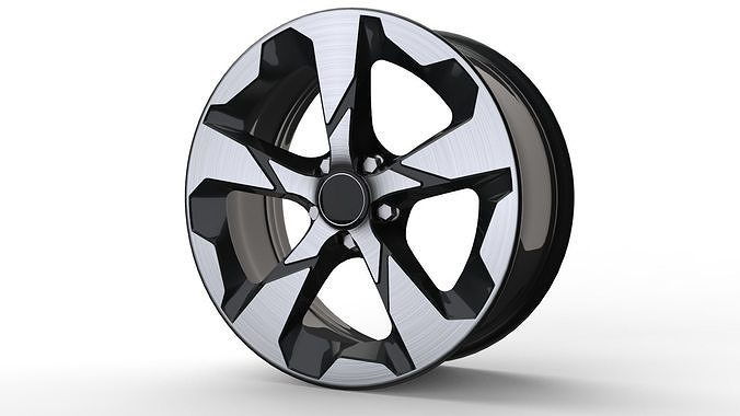 Diamond Cut Rim 3D model | CGTrader