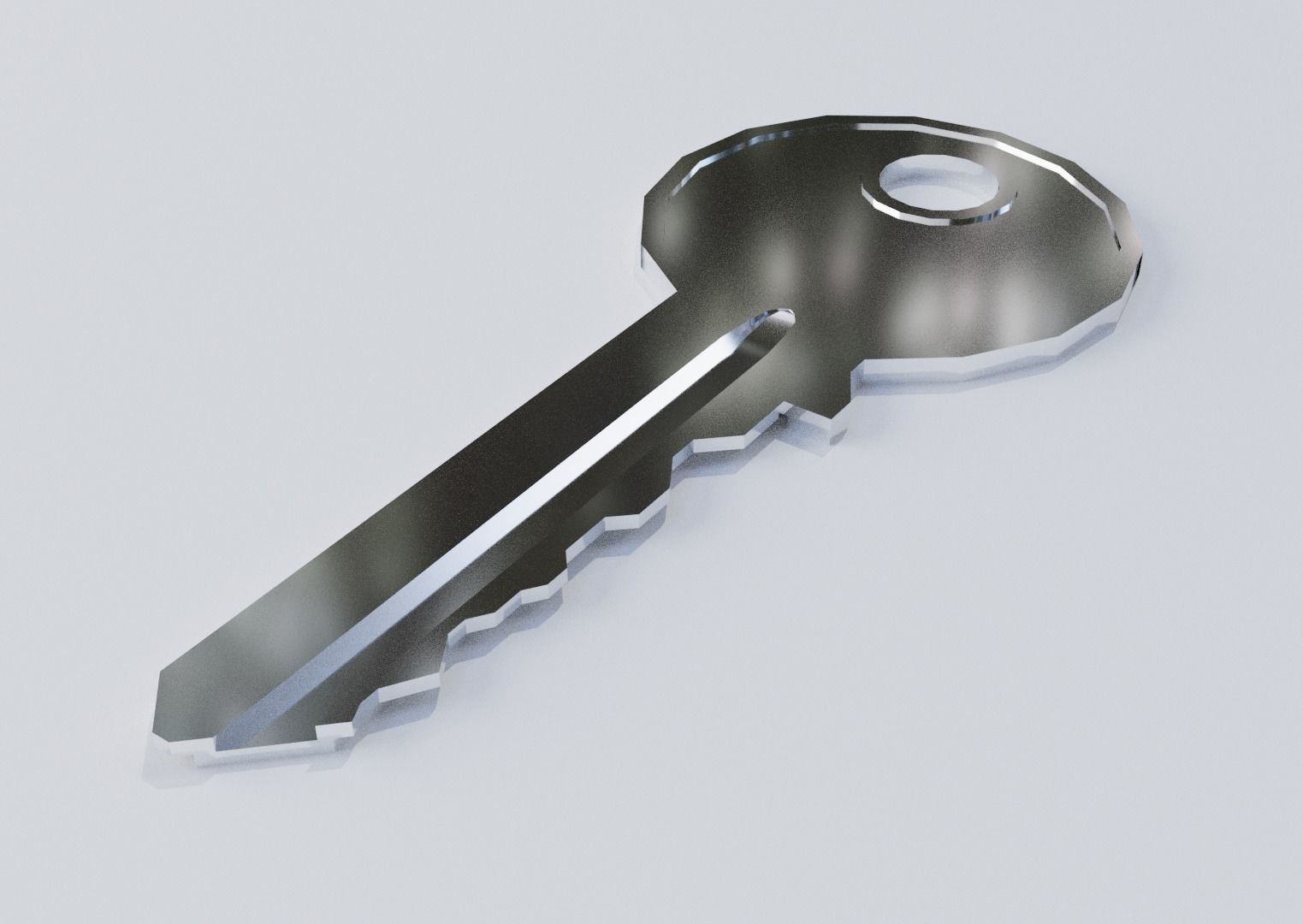 Door key 3D model | CGTrader