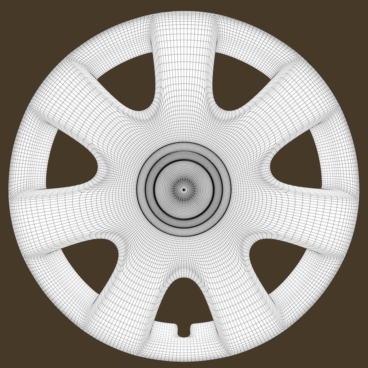 Hubcap wheel cover free 3D model | CGTrader
