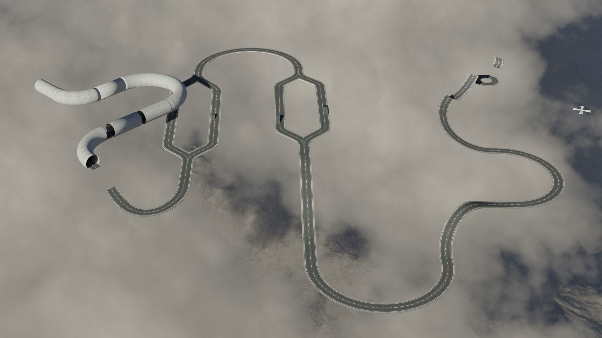 Stunt Tracks free VR / AR / low-poly 3D model | CGTrader