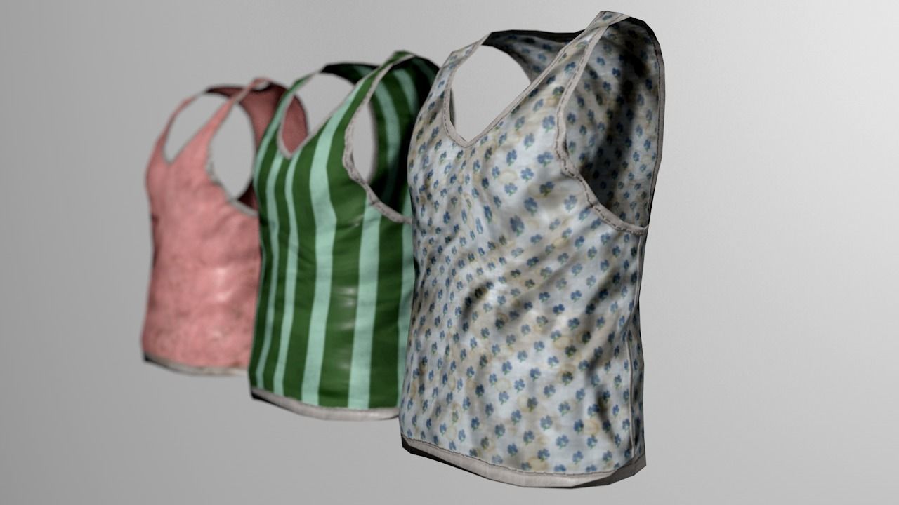 3D model tank top VR / AR / low-poly | CGTrader