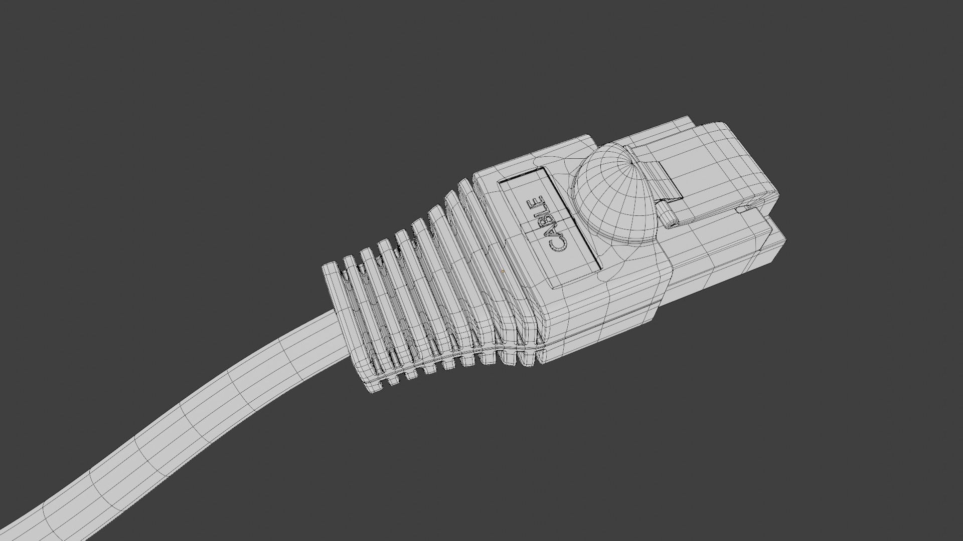 Ethernet cable RJ-45 Plug 3D model | CGTrader