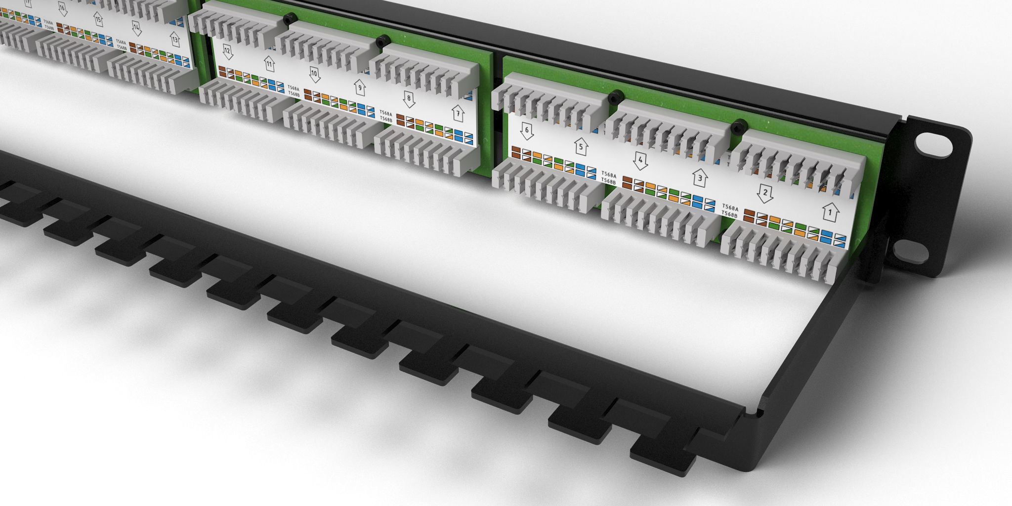 Patch panel 3D model | CGTrader
