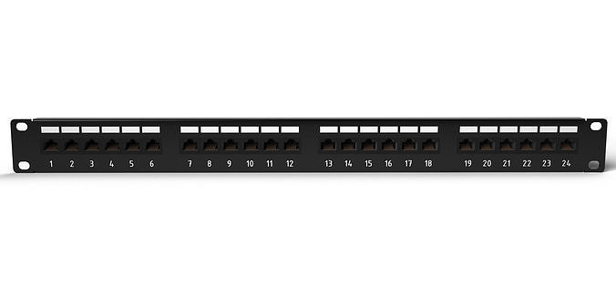 Patch panel 3D model | CGTrader