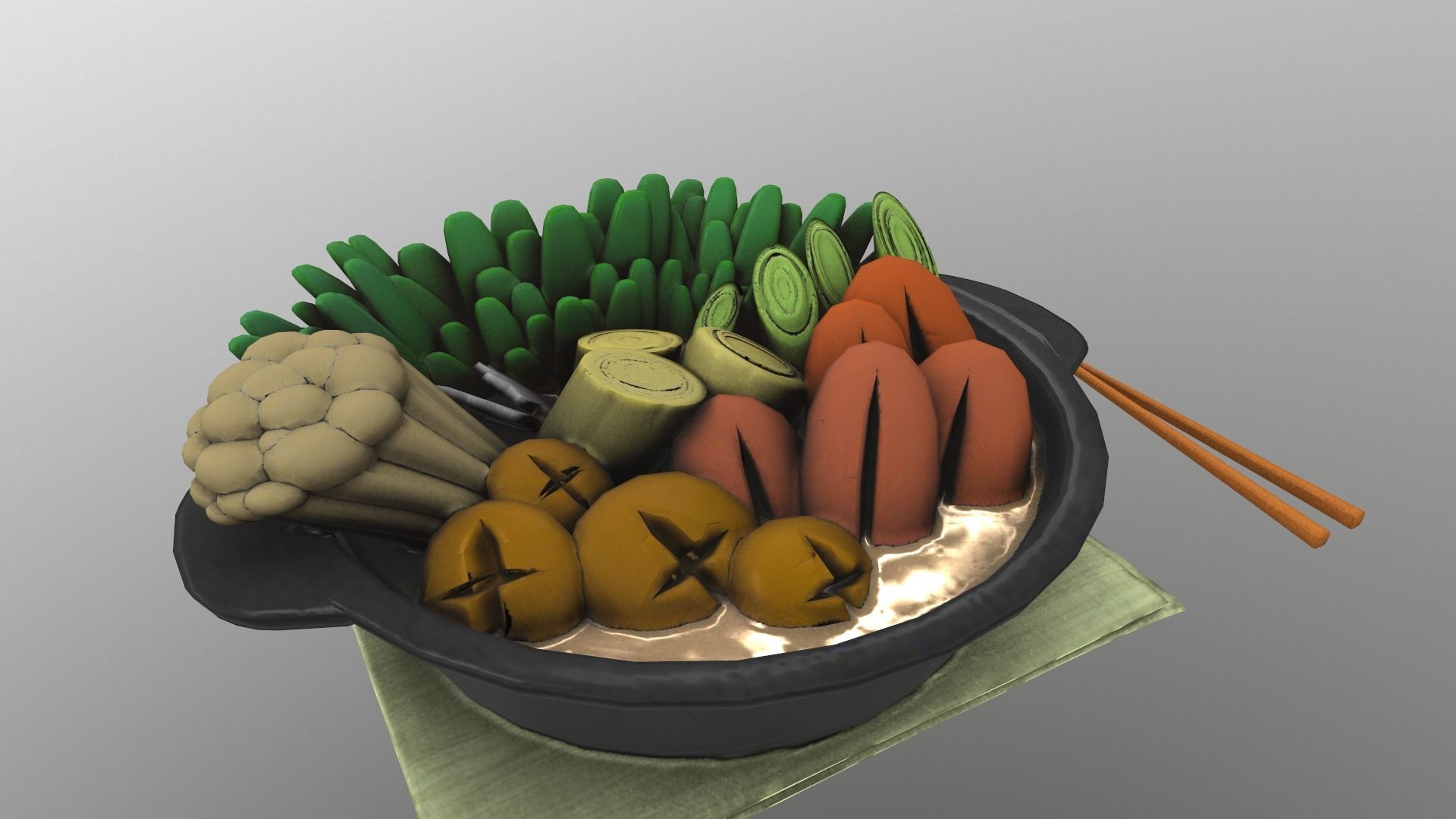 3D model Japanese Food Stylized VR / AR / low-poly | CGTrader