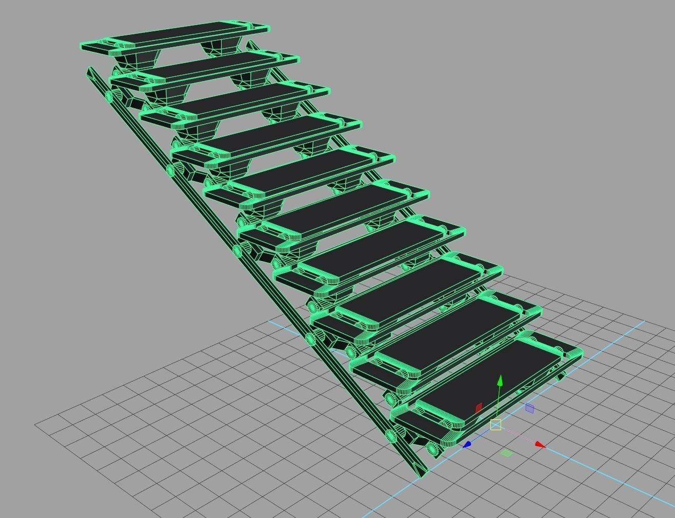 3D model Cyberpunk Structure Foundation- sci fi Collection VR / AR ...