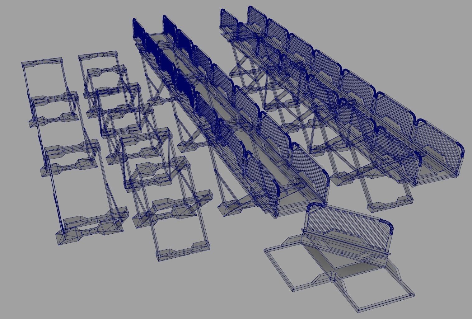 3D model Cyberpunk Structure Foundation- sci fi Collection VR / AR ...