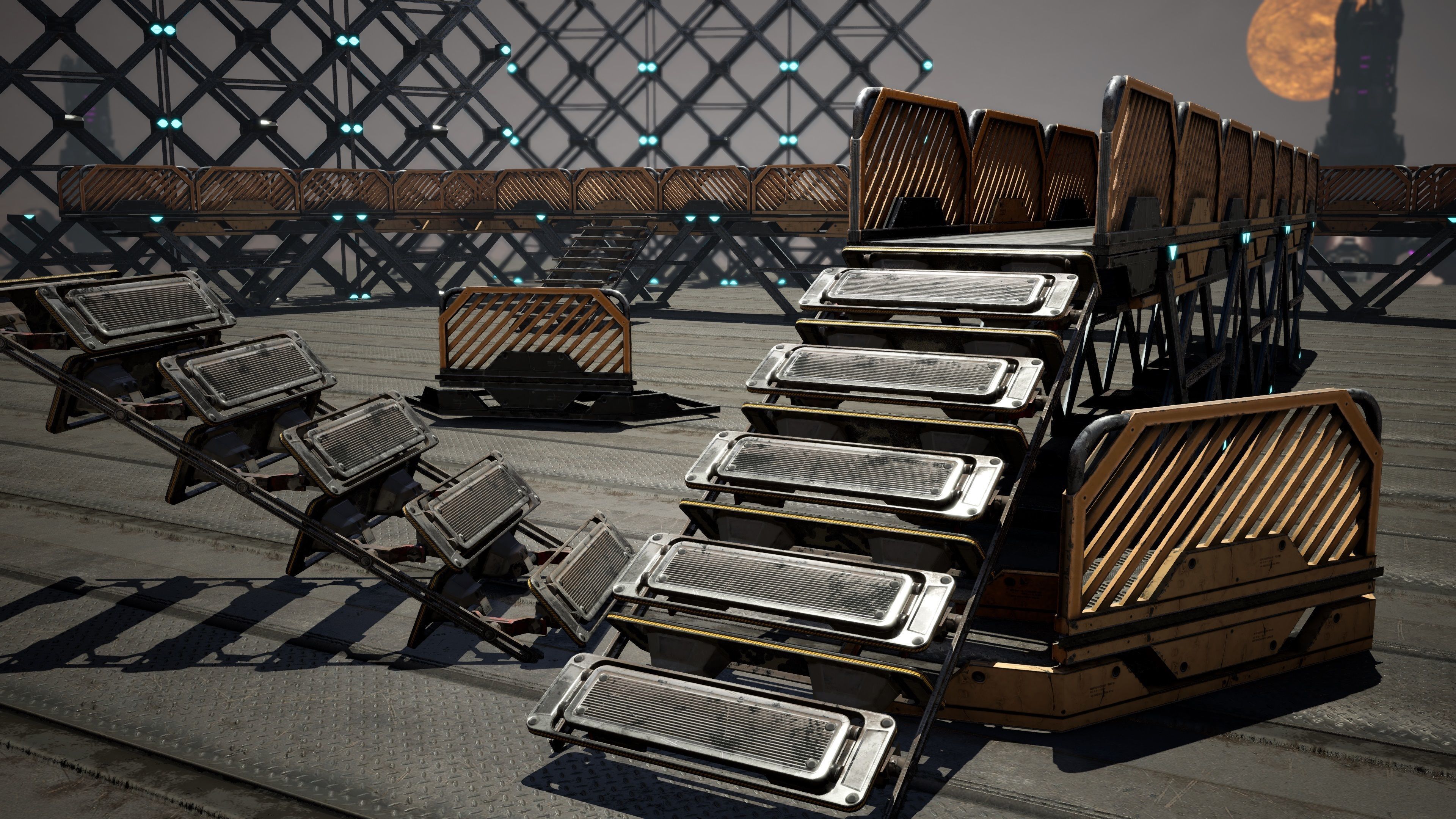 3D model Cyberpunk Structure Foundation- sci fi Collection VR / AR ...