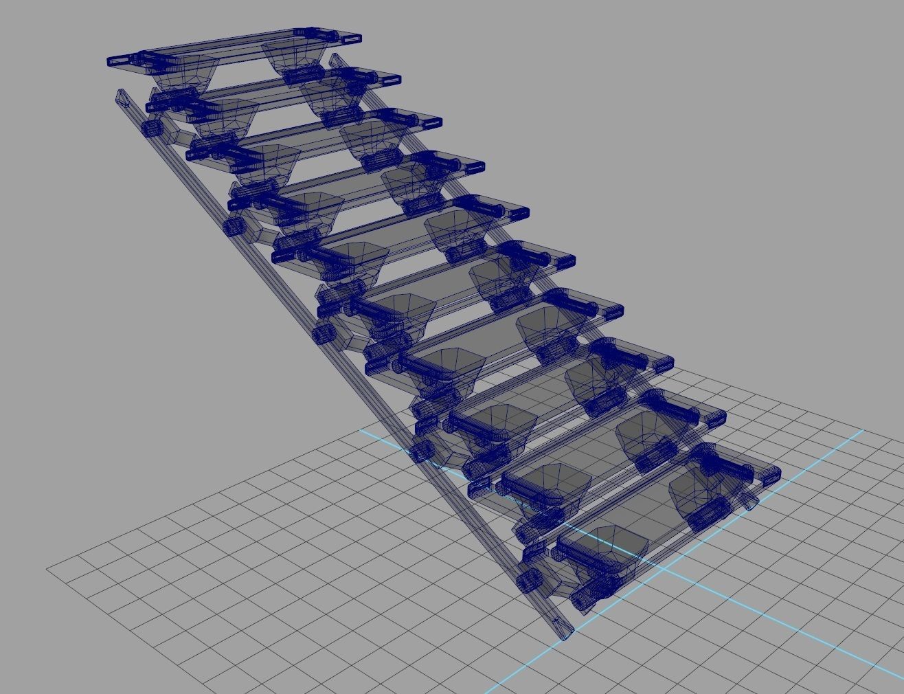 3D model Cyberpunk Structure Foundation- sci fi Collection VR / AR ...