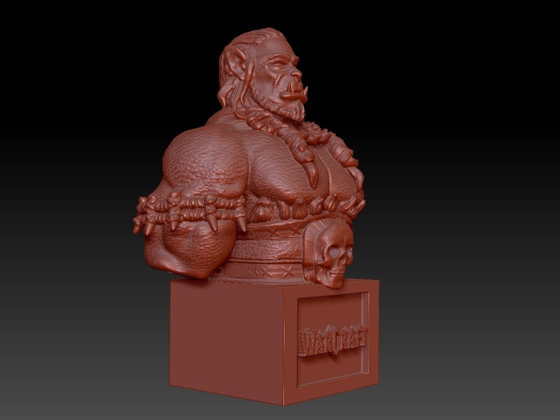 Bust of Durotan 3D model 3D printable | CGTrader