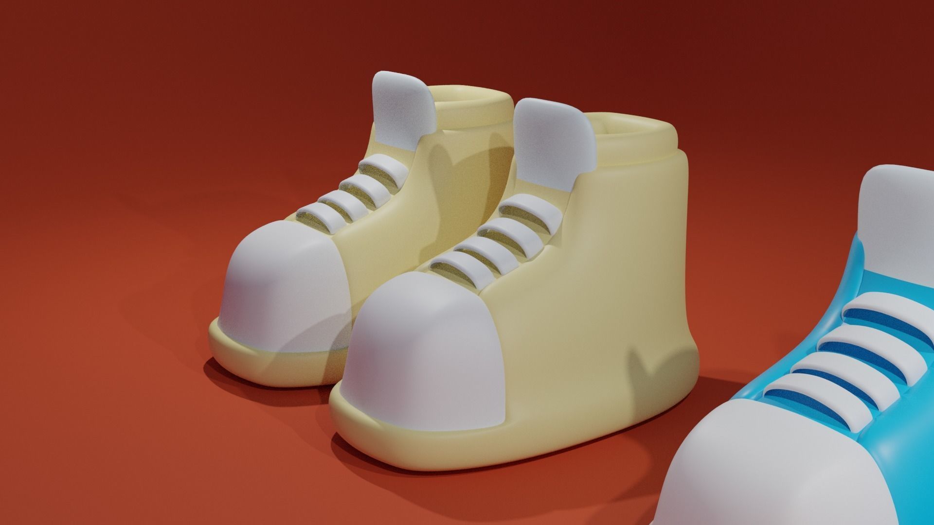 cartoon shoes 3D model | CGTrader