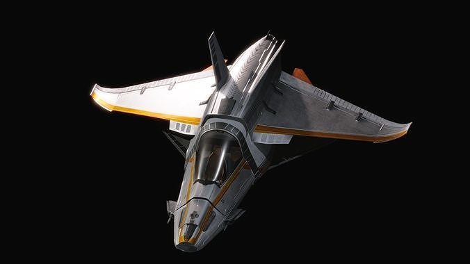 3D model Space Ship - Rigged- High Resolution Textured - include inside ...