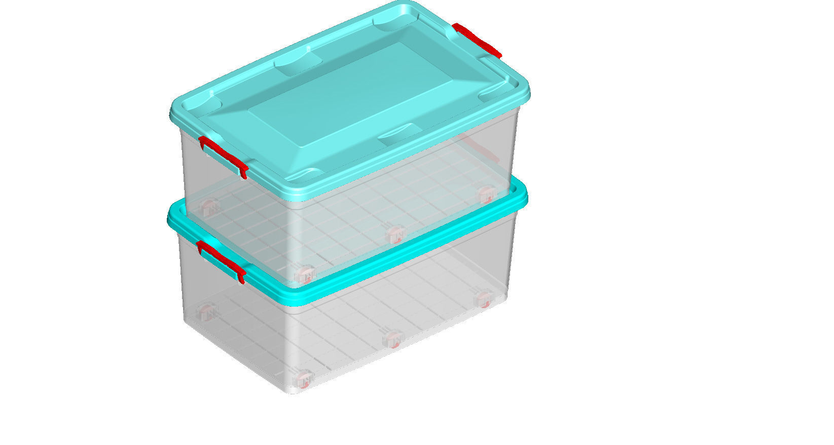 Plastic 40lt storage container 3D model 3D printable | CGTrader