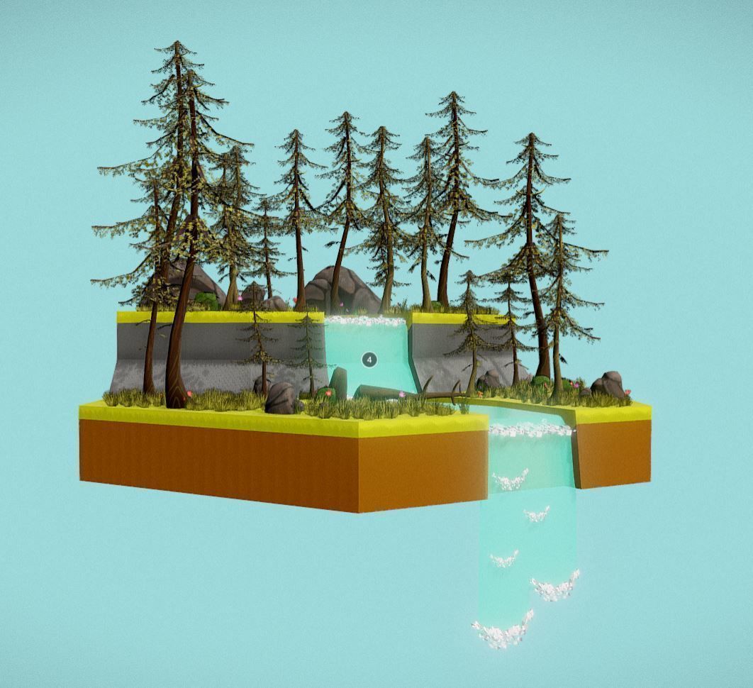 Low Poly Nature Pack free VR / AR / low-poly 3D model | CGTrader