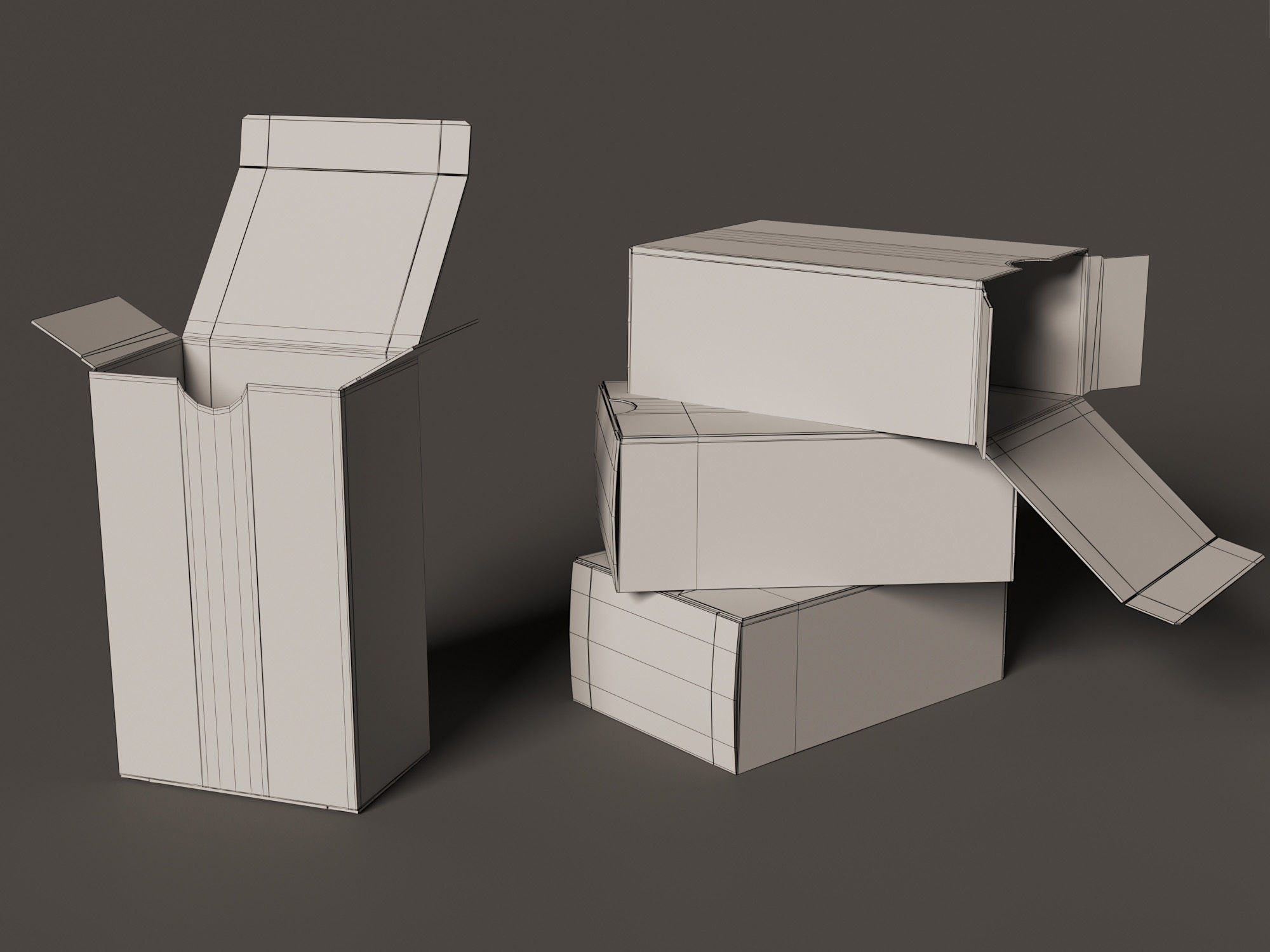 3D Boxes 3D model | CGTrader