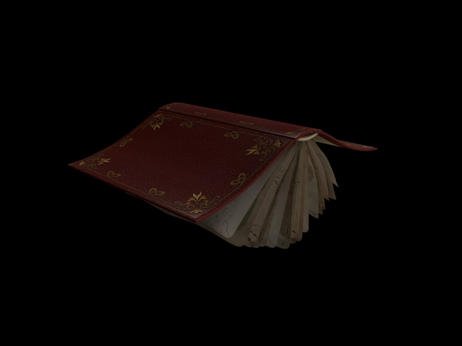Fantasy Flying Book free 3D model animated | CGTrader