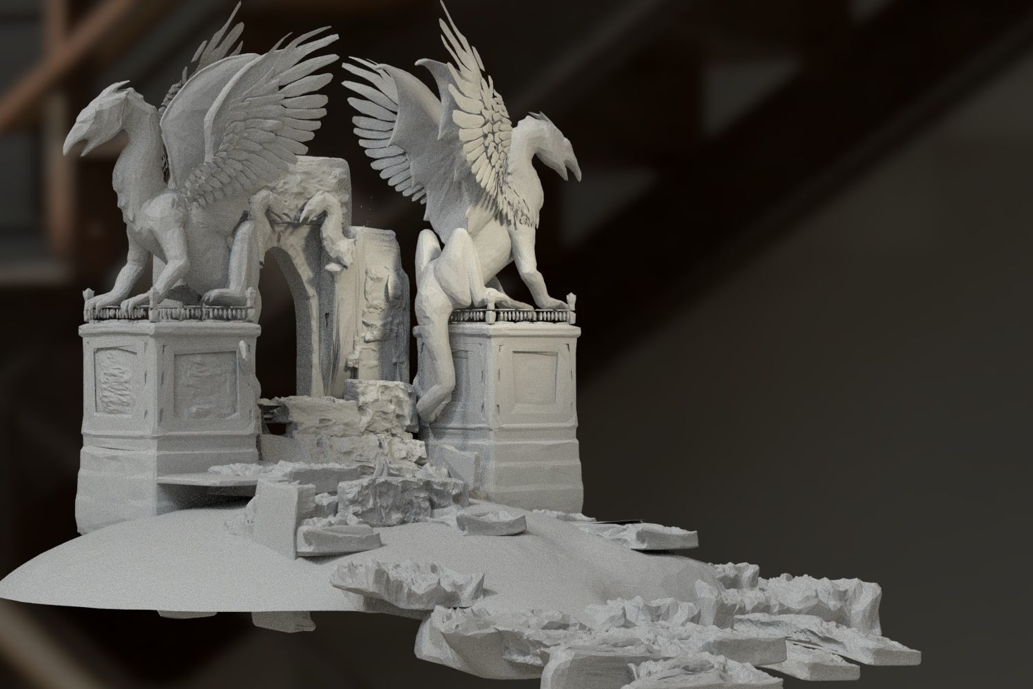 Dragon Gateway 3D model | CGTrader